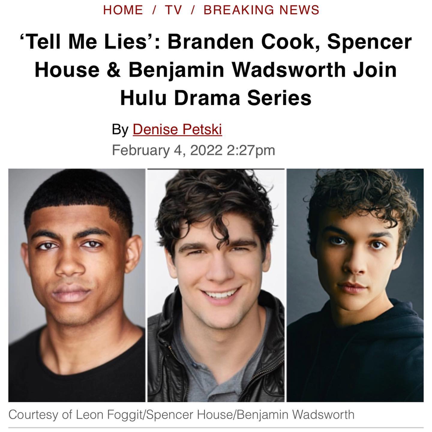 Benjamin Wadsworth - actor - biography, photo, best movies and TV shows