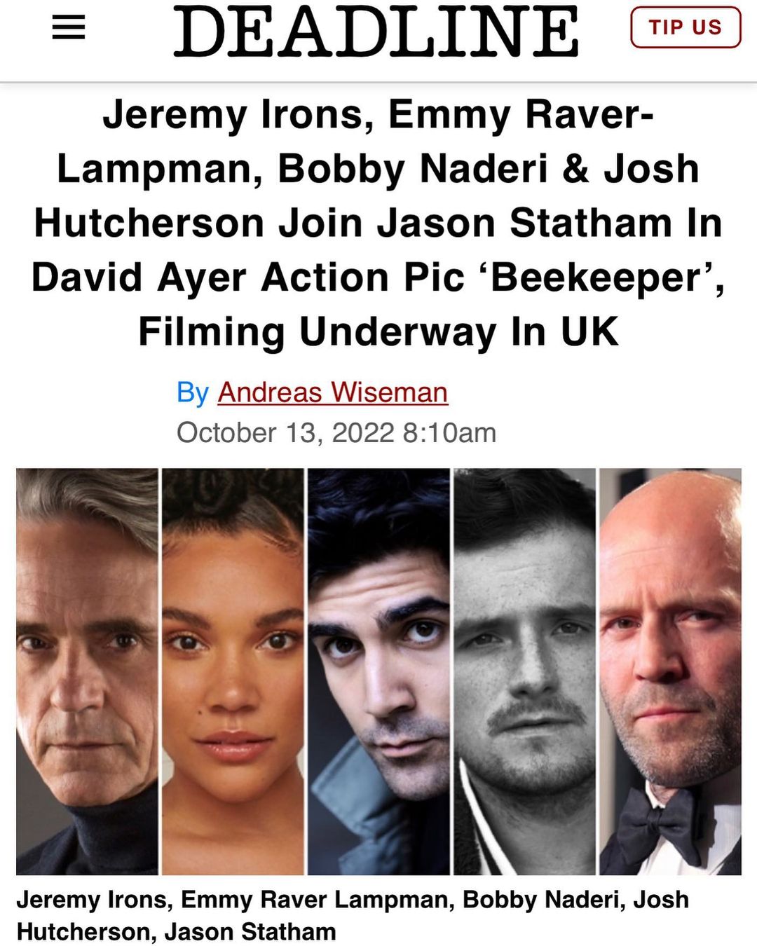 Bobby Naderi - actor, writer - biography, photo, best movies and TV shows