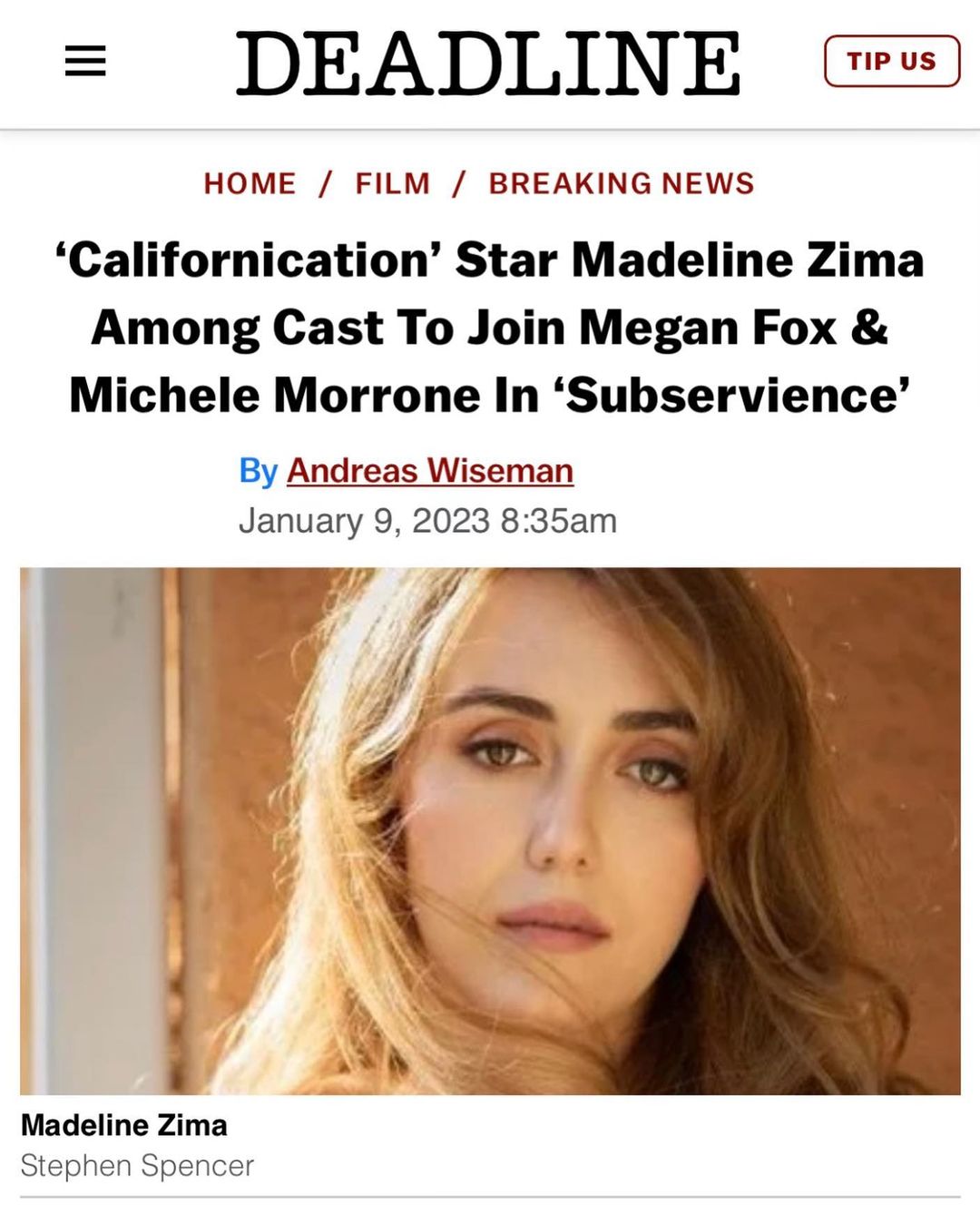 Madeline Zima - actress, director, writer, producer