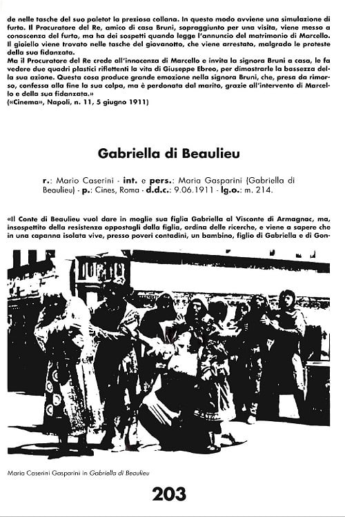 Gabrielle of Beaulieu (movie, 1911)