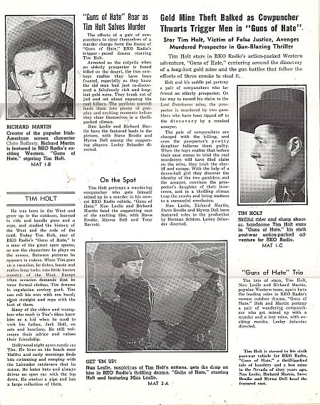 Tim Holt - actor - biography, photo, best movies and TV shows