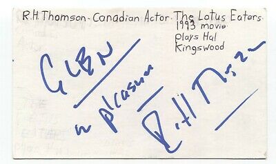 R.H. Thomson - actor - biography, photo, best movies and TV shows